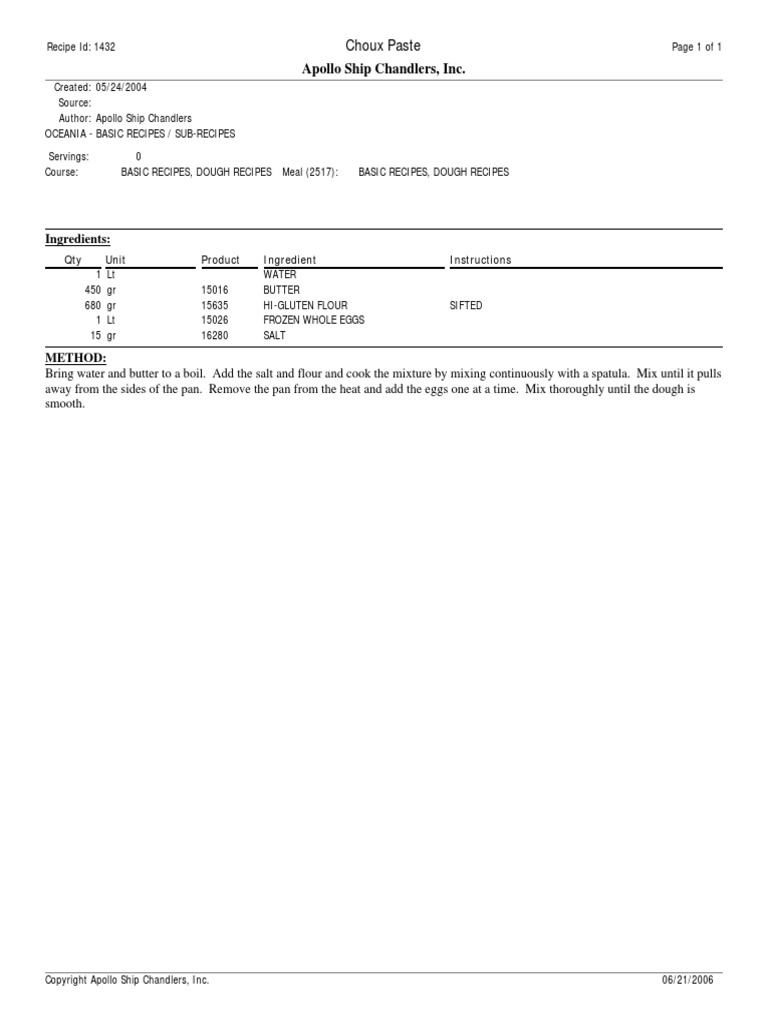 Lorette Potato | PDF | Potato | Dough