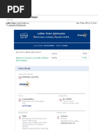 Bus Ticket Format in Word | PDF