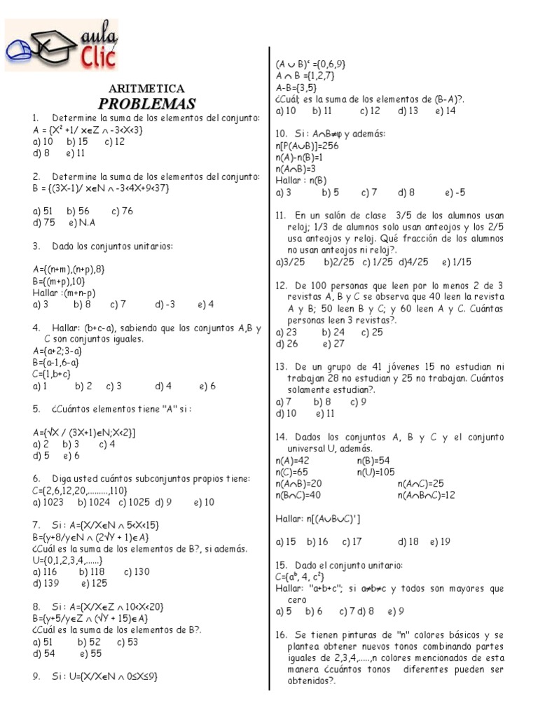 Miscelanea 08 | PDF | Conjunto (Matemáticas) | Matemáticas