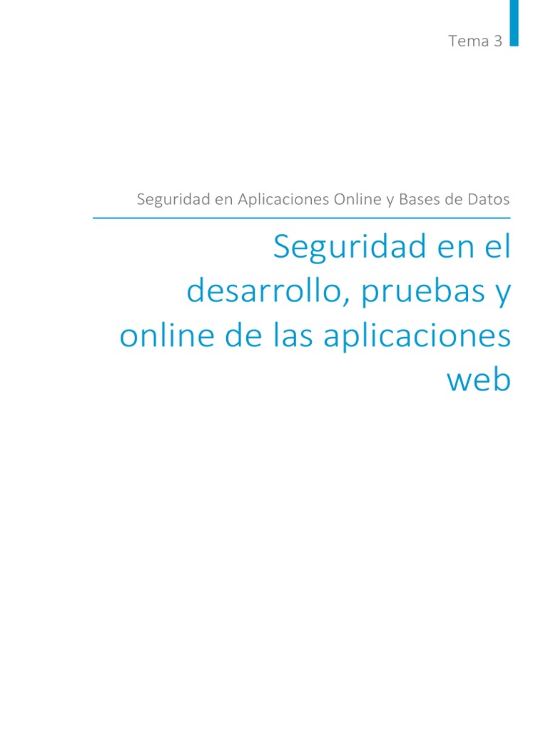Tema 3 | PDF | SQL | Vulnerabilidad (informática)