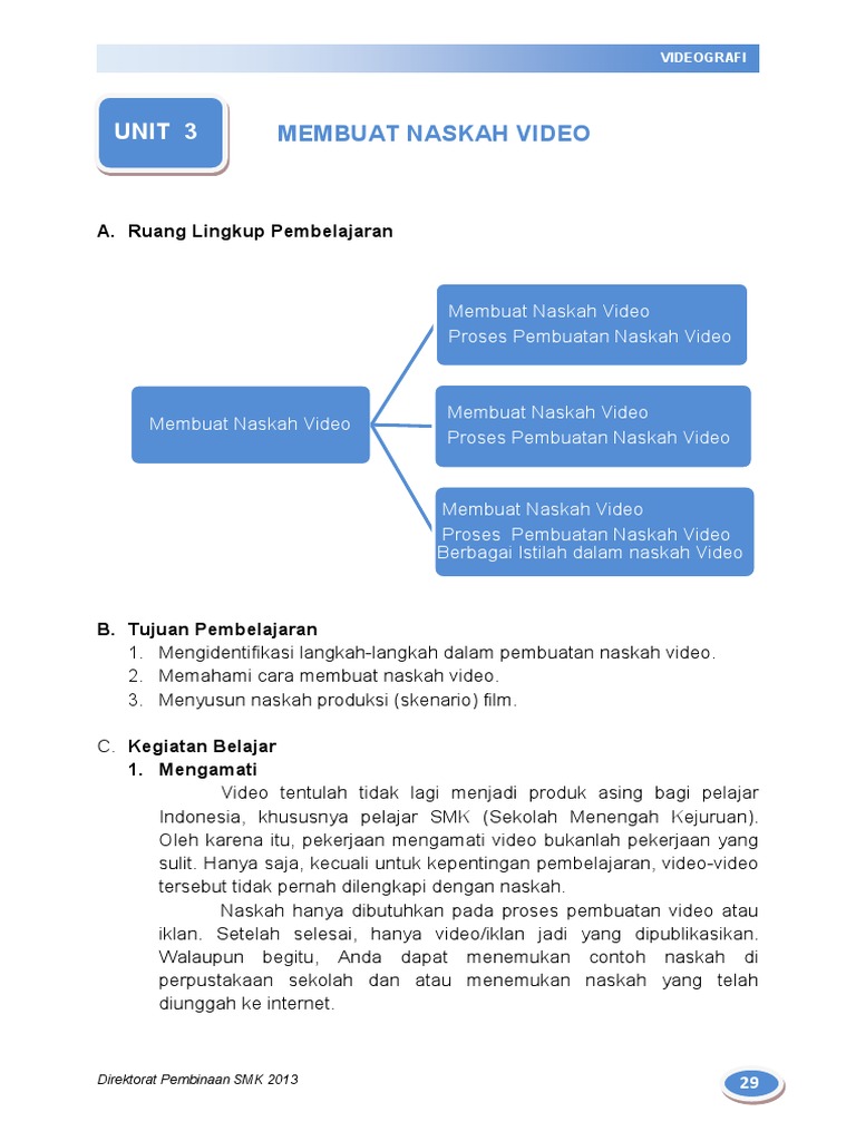Membuat Naskah Video | PDF