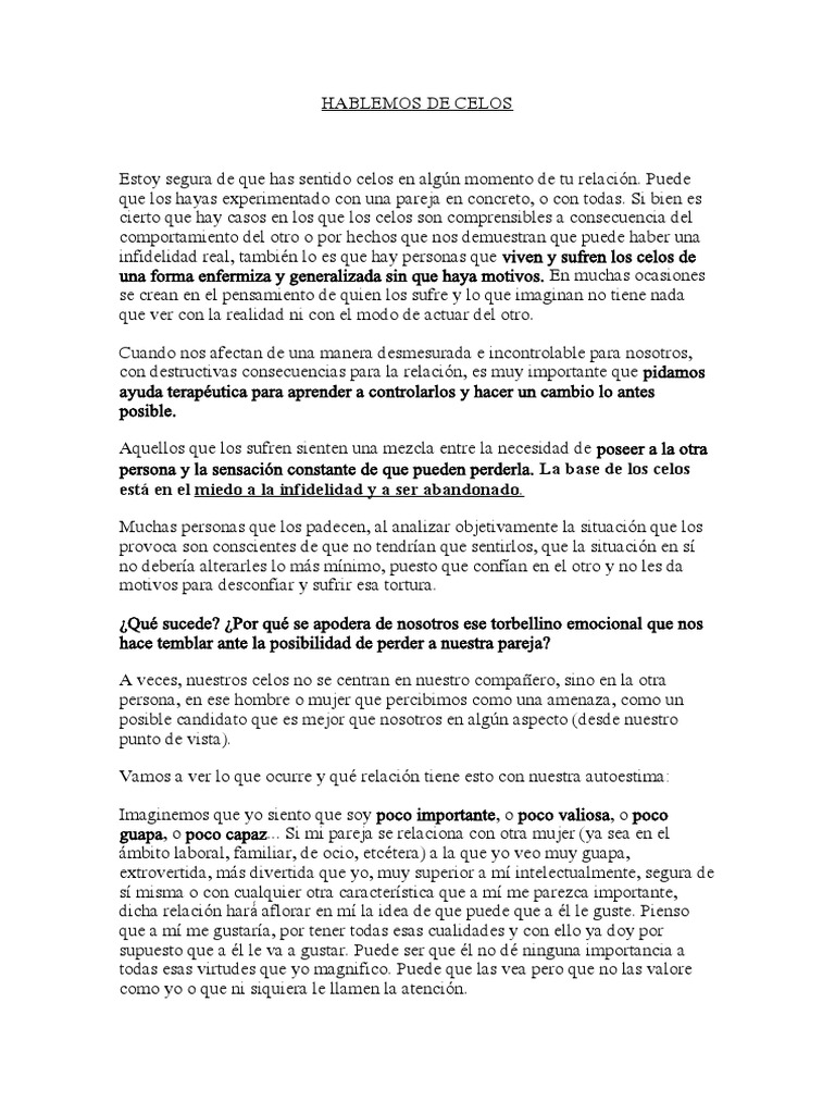 CELOS | PDF | Autoestima