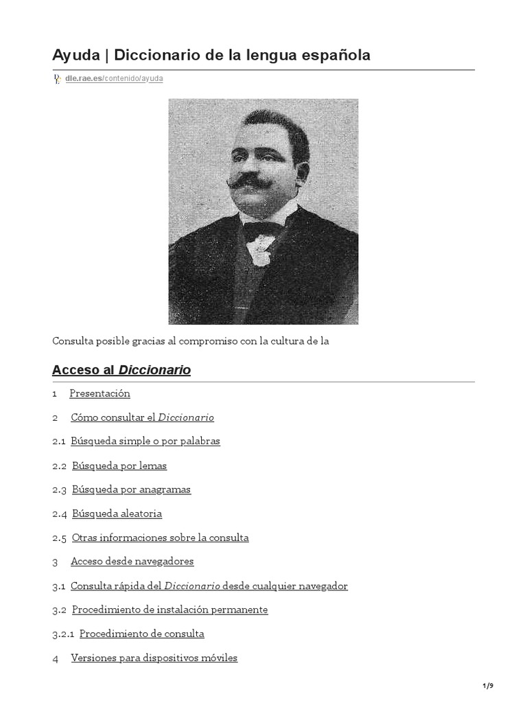 Dle - Rae.es-Ayuda Diccionario de La Lengua Española | PDF | latín ...