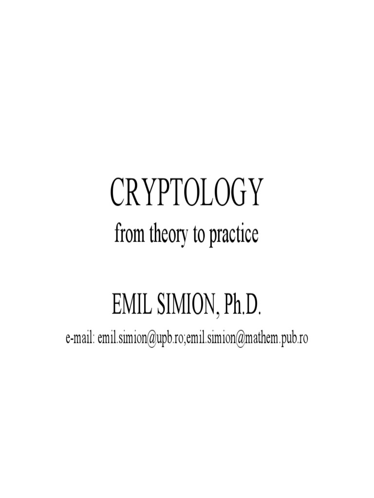 Criptografie | PDF | Cryptography | Encryption