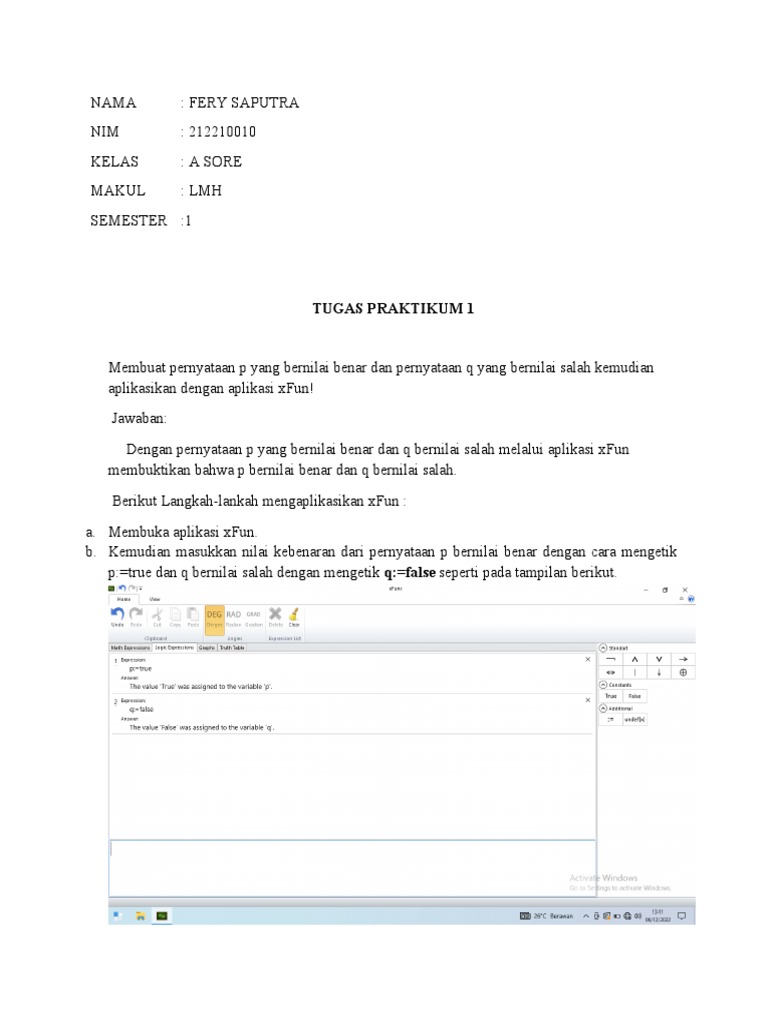 Laporan Praktikum LMH 1-9 - Fery Saputra | PDF