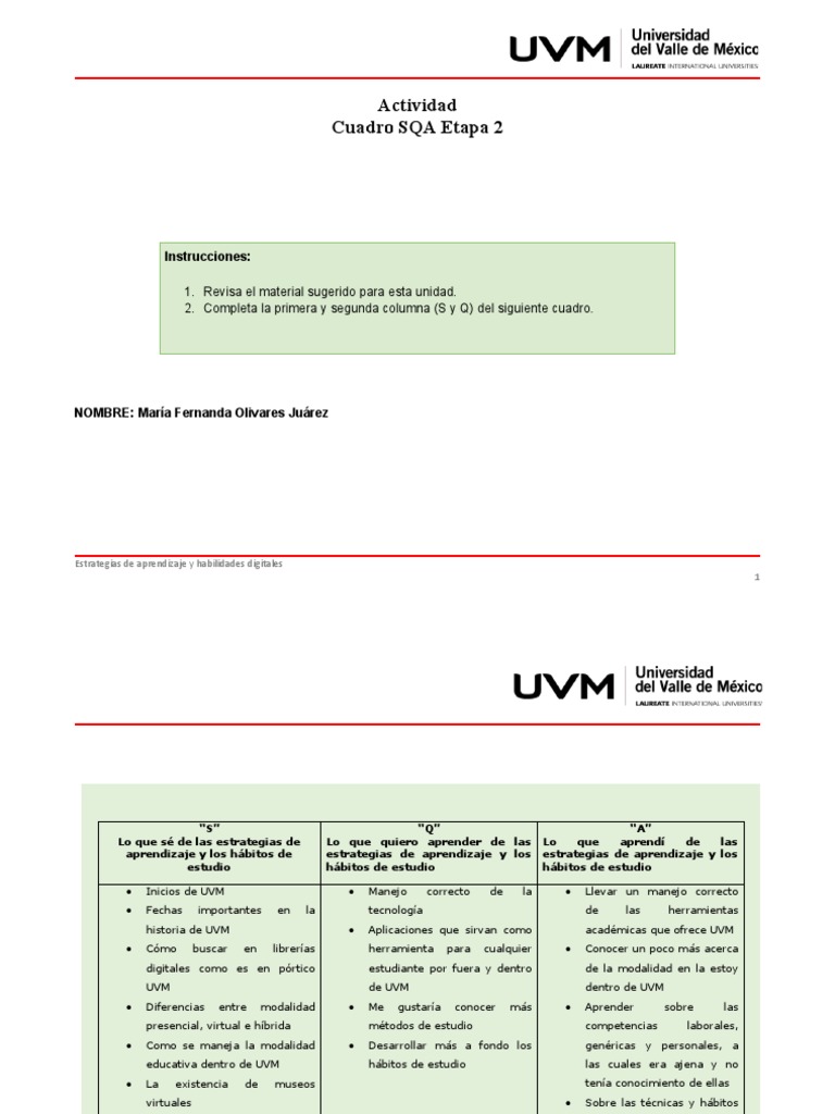 SQA 2 Estrategias | Descargar gratis PDF | Aprendizaje | Modificación ... SQA 2 Estrategias | Descargar gratis PDF | Aprendizaje | Modificación ...