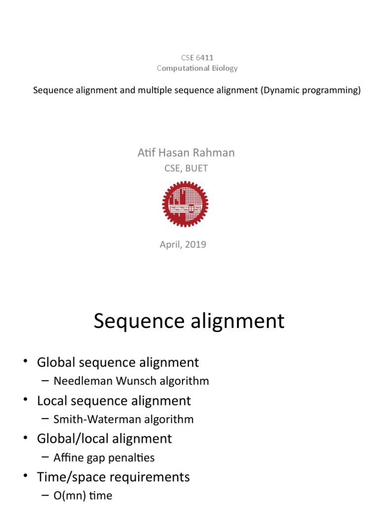 Sequence Alignment 3 | PDF | Sequence Alignment | Life Sciences Sequence Alignment 3 | PDF | Sequence Alignment | Life Sciences