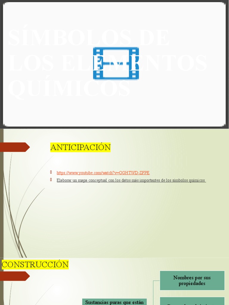 Símbolos de Los Elementos Químicos | PDF