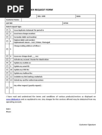 Indusind Request Form | PDF
