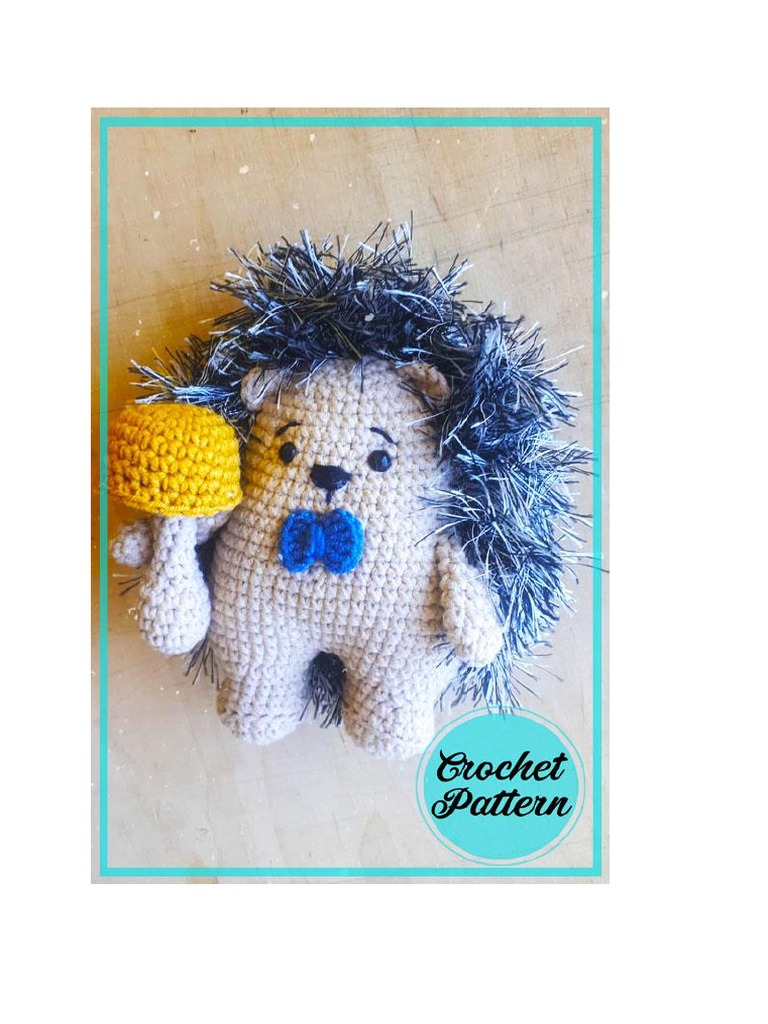 Free Baby Hedgehog Crochet Pattern | PDF | Crochet | Knitting