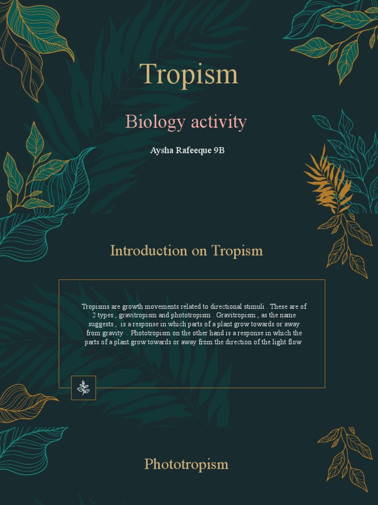 Tropism | PDF | Science & Mathematics