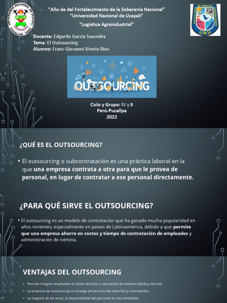 El Outsourcing | PDF | Outsourcing | Business