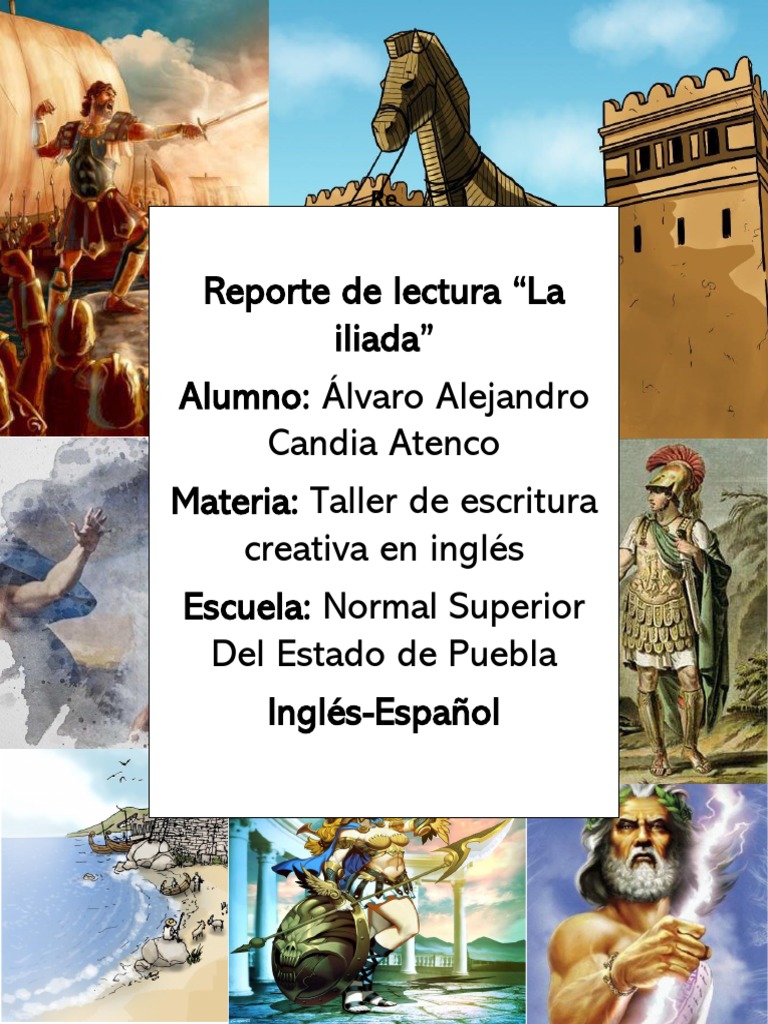 Reporte de Lectura Iliada. | PDF | Helena de Troya | guerra troyana