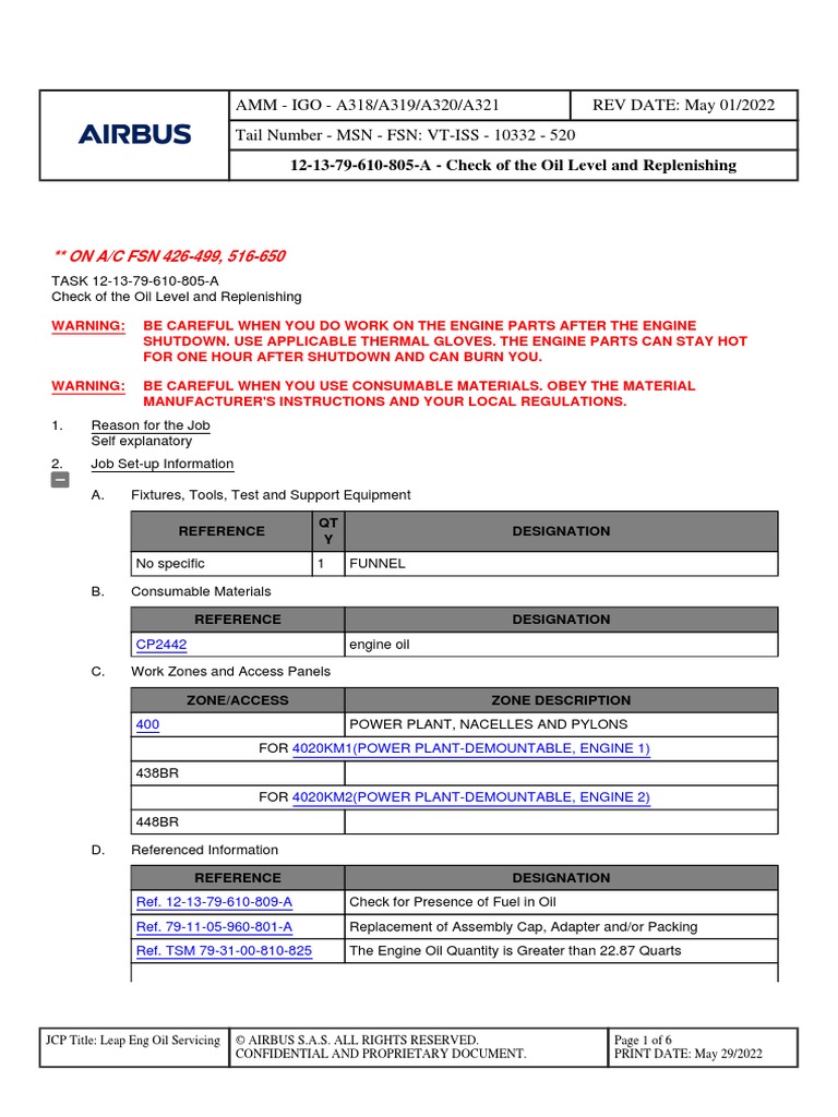 Leap Eng Oil Servicing | PDF | Airbus