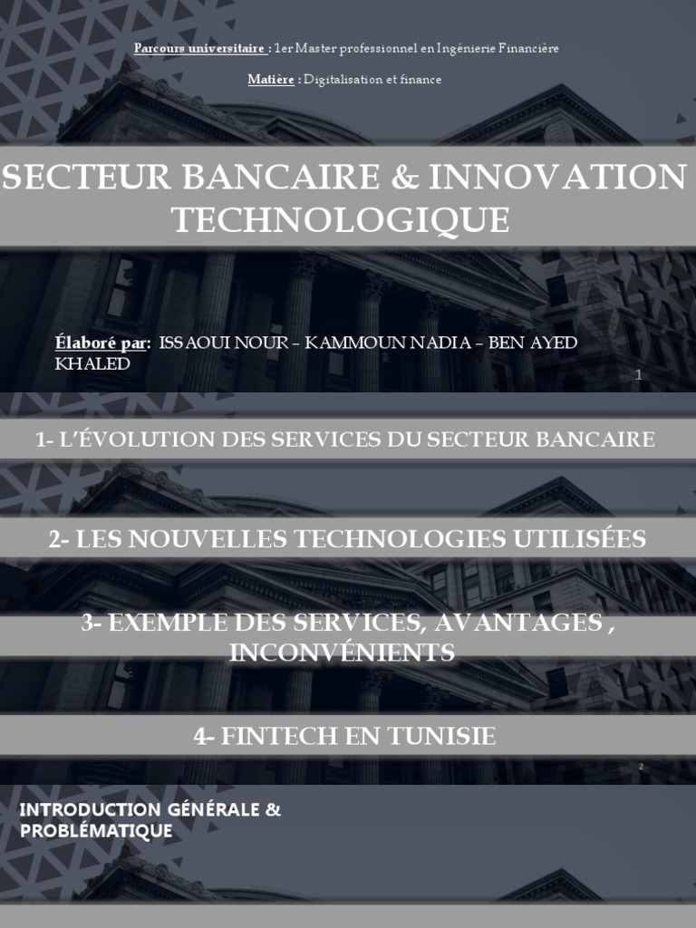 Digitalisation Et Banques | PDF | Technologie financière | Finance et ...
