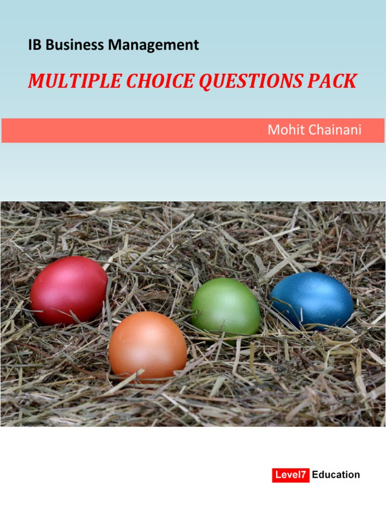 Business Multiple Choice Questions | PDF | Stocks | Sole Proprietorship