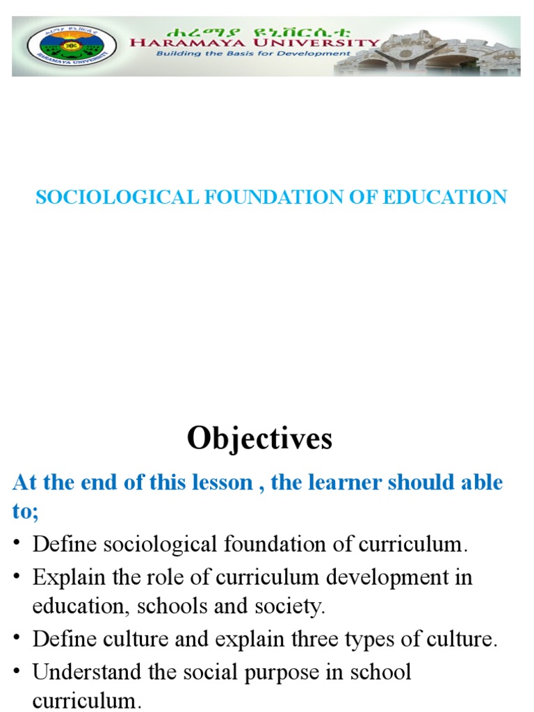 Sociological Foundations of Curriculum | PDF | Curriculum | Society