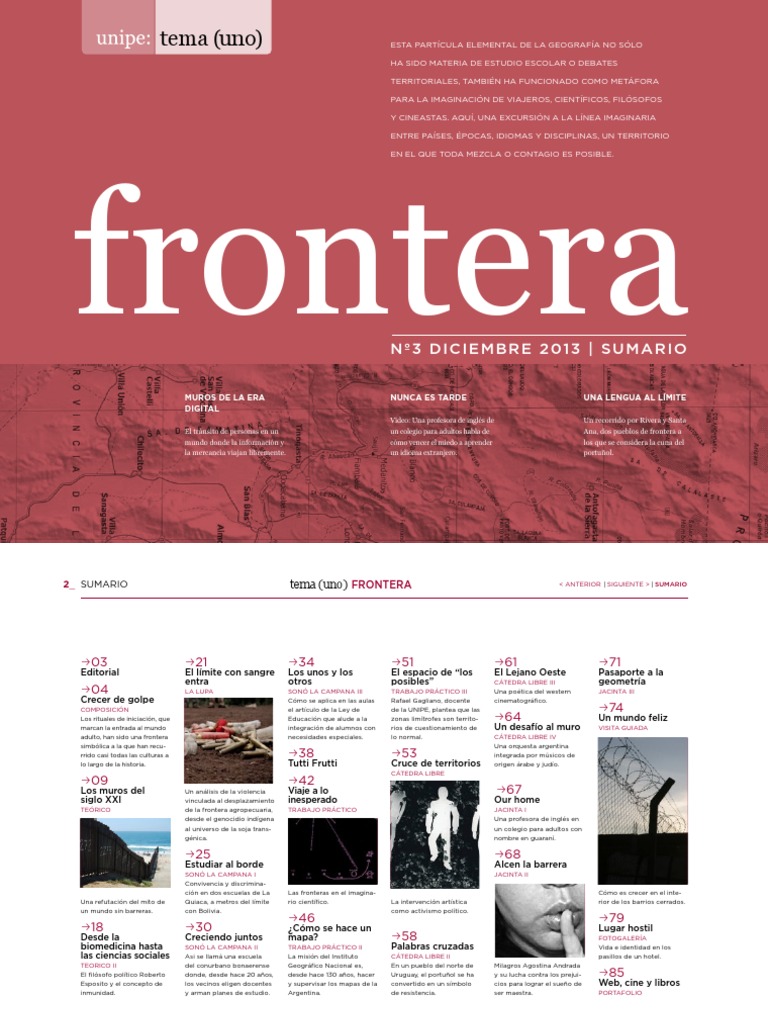 Tema Uno 3 Frontera | PDF | America latina | Nación