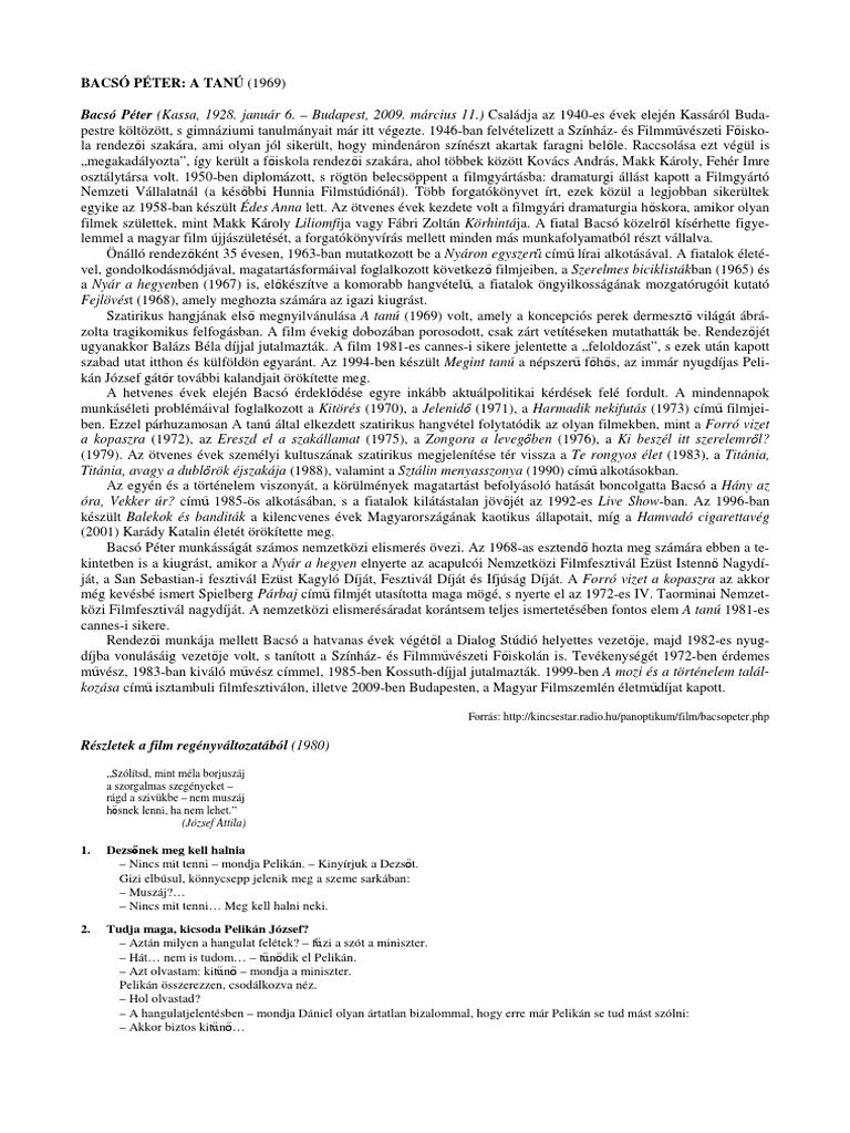 Adoc - Pub - Bacso Peter A Tanu 1969 | PDF