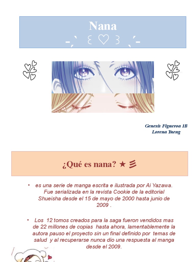 Nana, Lenguaje | PDF | Industria del manga | Estudios japoneses de animación