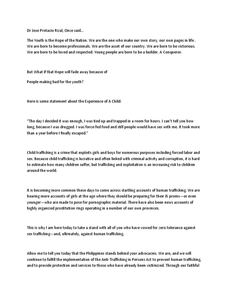 DR Jose Protaci-WPS Office | PDF | Human Trafficking | Labor