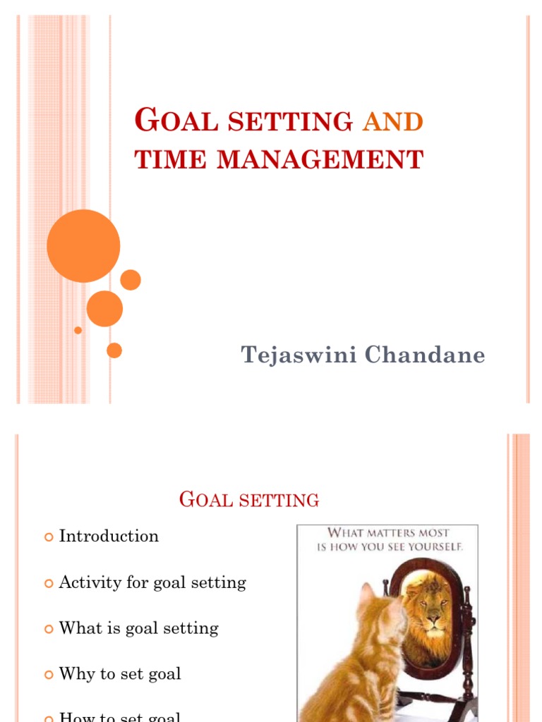 Goal Setting and Time Management Guide | PDF