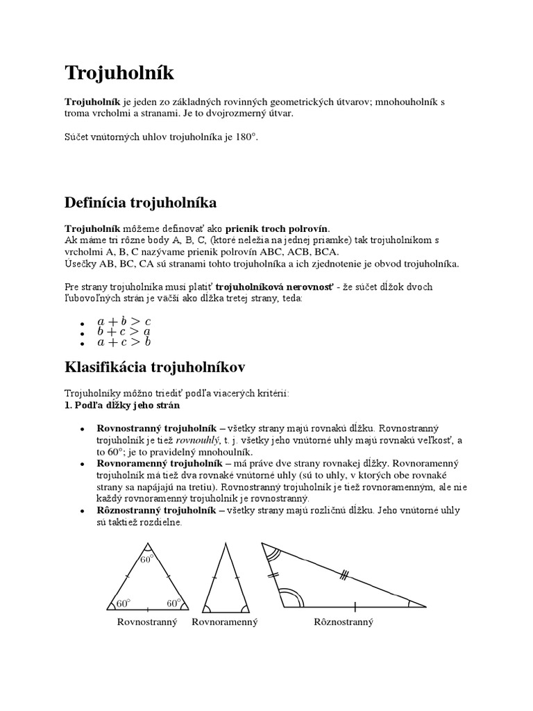 Trojuholnik | PDF