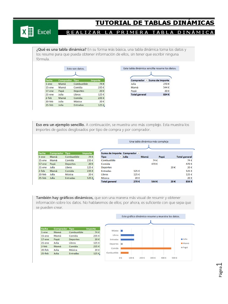Tutorial Tablas Dinamicas | PDF