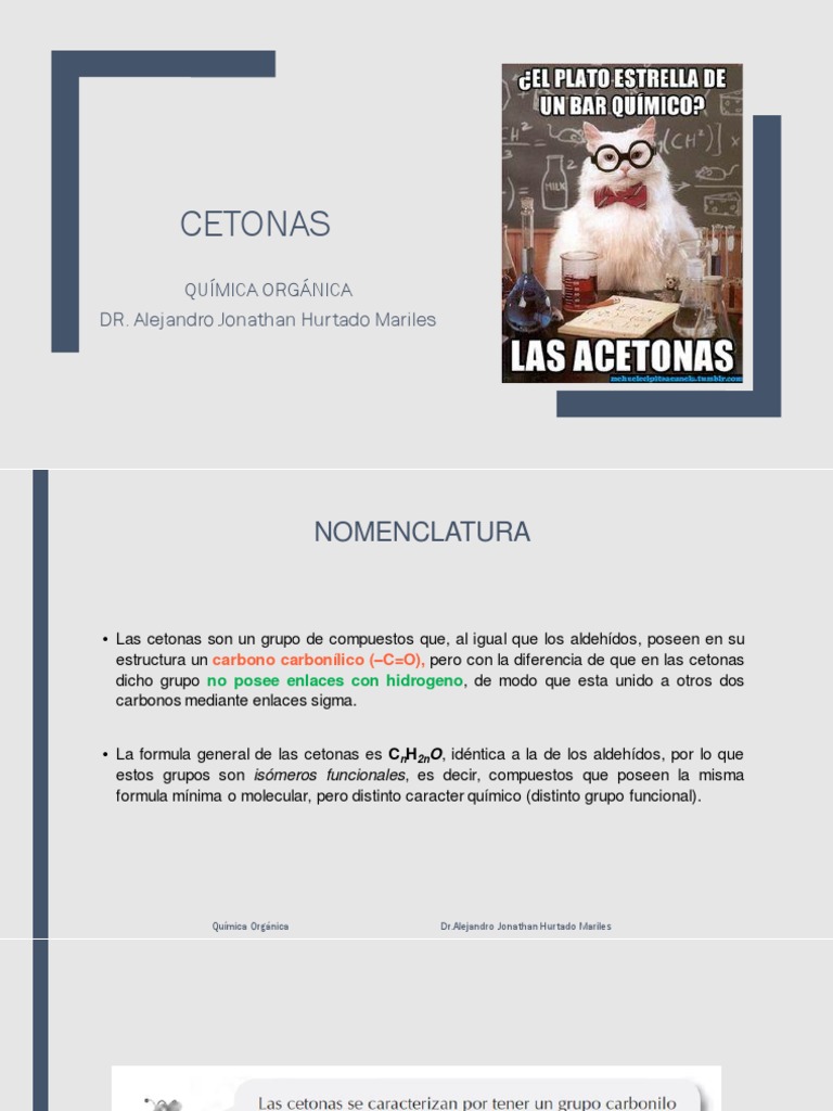Nomenclatura y Estructura de Cetonas | PDF | Cetona | Química Orgánica