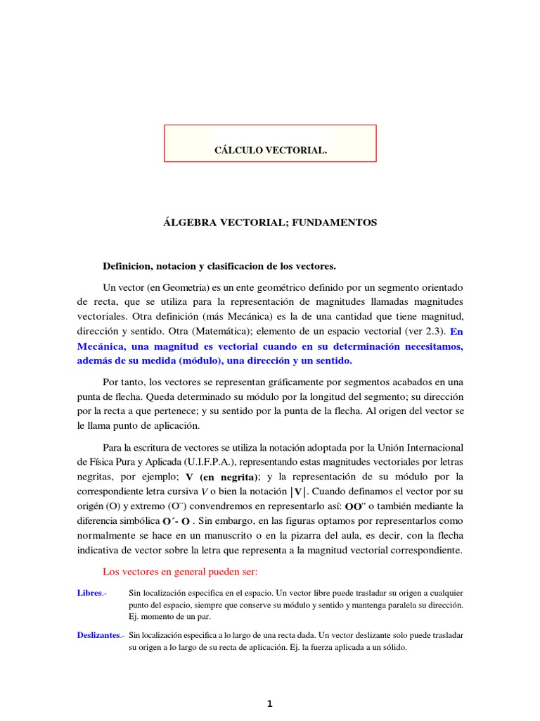Algebra Vectorial | PDF | Vector Euclidiano | Espacio vectorial