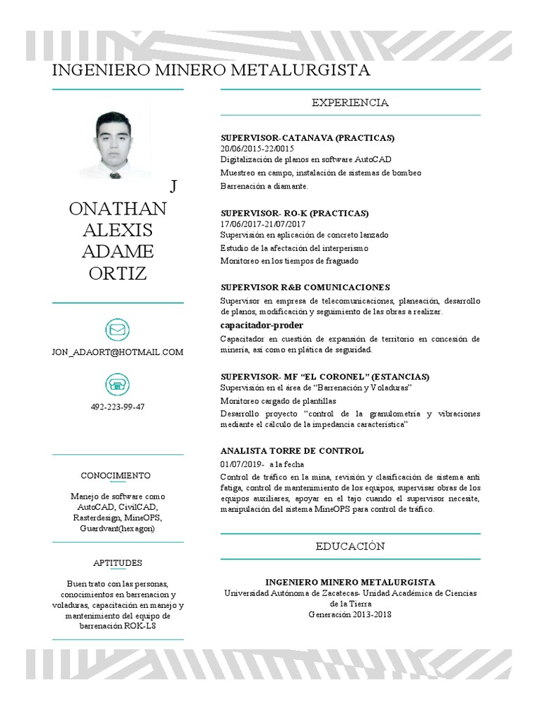 CV Jonathan Adame - 1 | PDF | Informática
