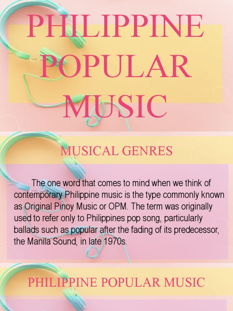Philippine Popular Music | PDF | Performing Arts | Philippines