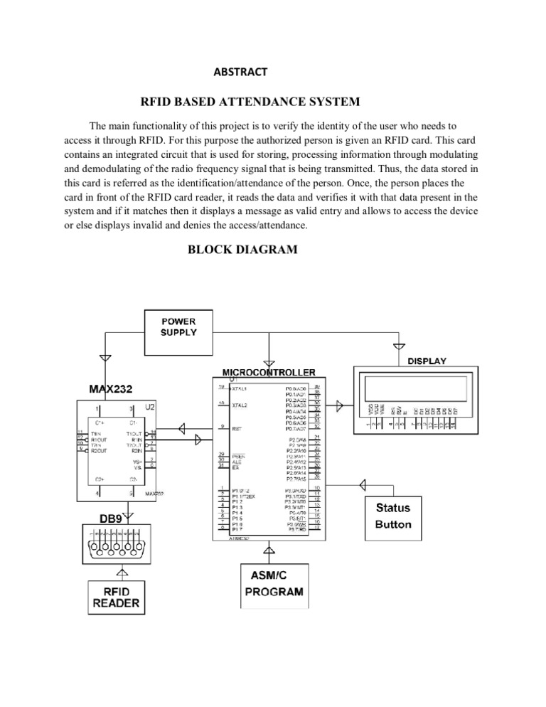 Rfid Based Attendance System | PDF