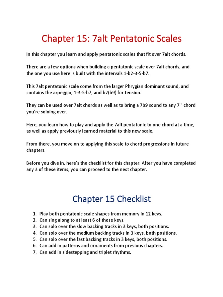 Chapter 15 | PDF | Scale (Music) | Chord (Music)