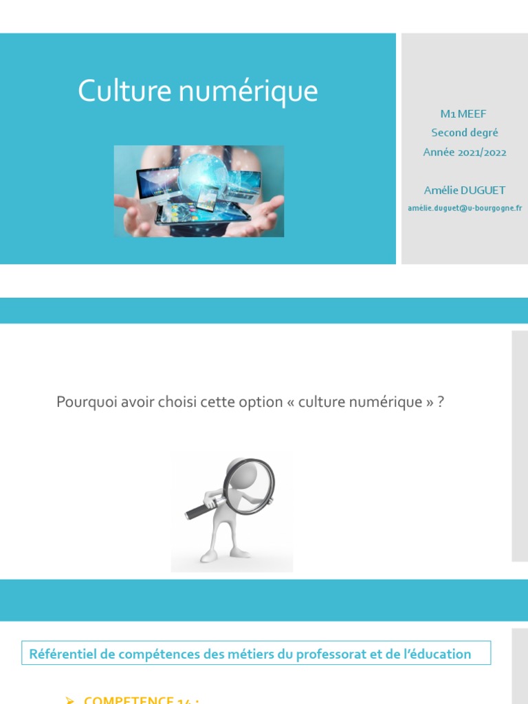 Culture Numérique M1 S2 | PDF | Pédagogie | Application