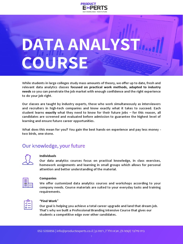 Data Analyst Course Syllabus | PDF | Data Analysis | Intelligence Analysis