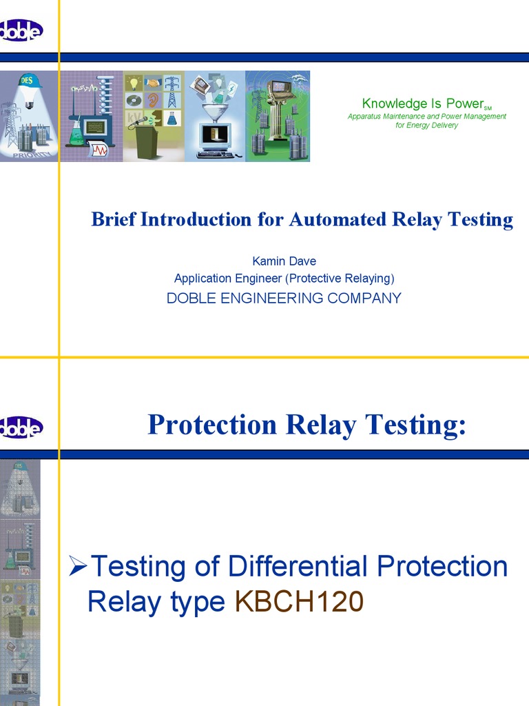KBCH120 Relay Testing With F6150 | Download Free PDF | Transformer | Relay