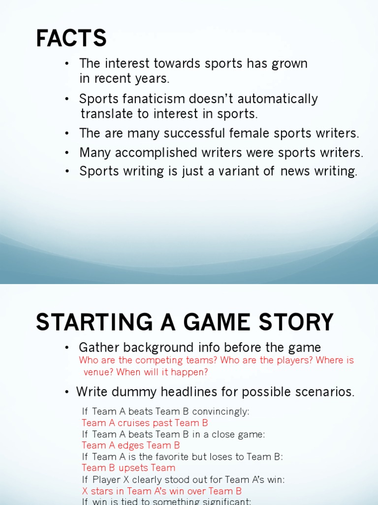 SPORTSWRITING | PDF | Sports