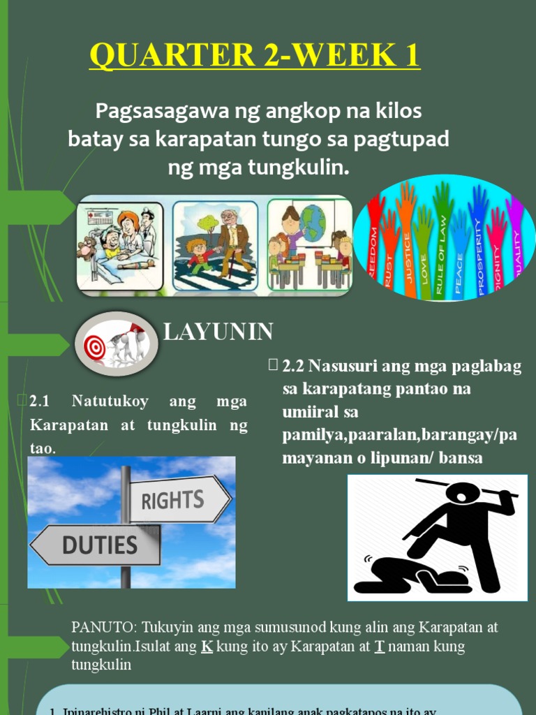 Quarter 2-Week 1 | PDF