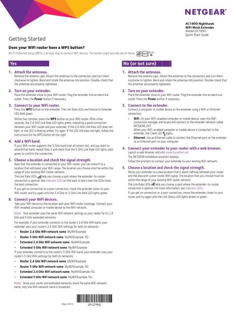 Ex7000 QSG en | PDF | Wi Fi | Computer Network