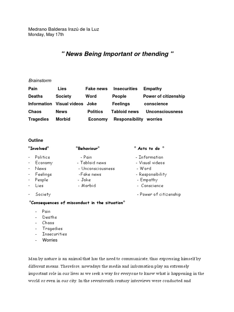 Media Influence: Truth vs. Trends | PDF | News | Communication