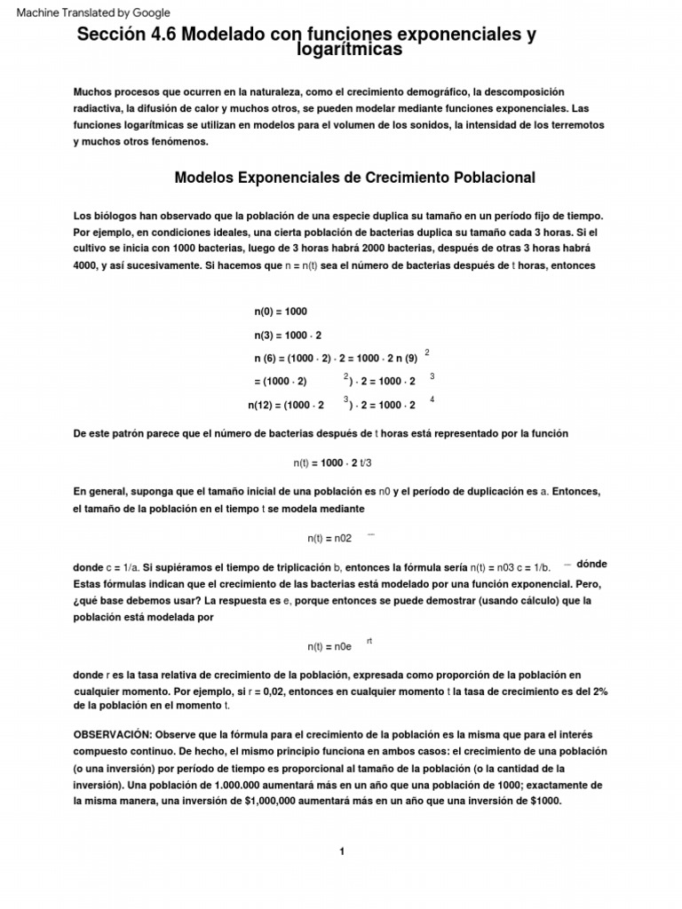 Modeling With Exponential and Logarithmic Functions | PDF | Datación por radiocarbono | Ciencias ...