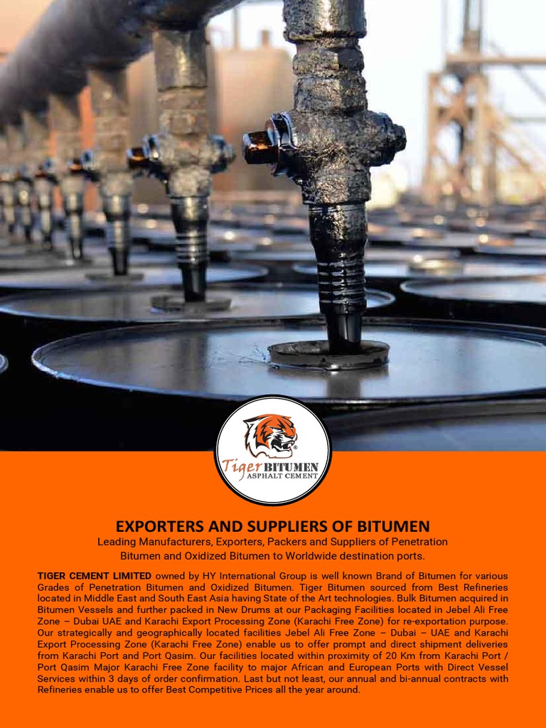 Tiger Bitumen Digital Catalog | PDF | Asphalt | Viscosity