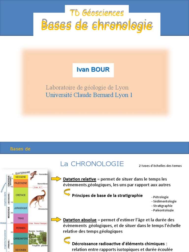 Stratigraphie TD Corrigé 02 | PDF | Géologie | Stratigraphie