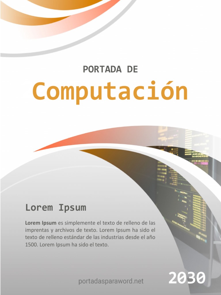 Portada de Computacion para Word 1 | PDF