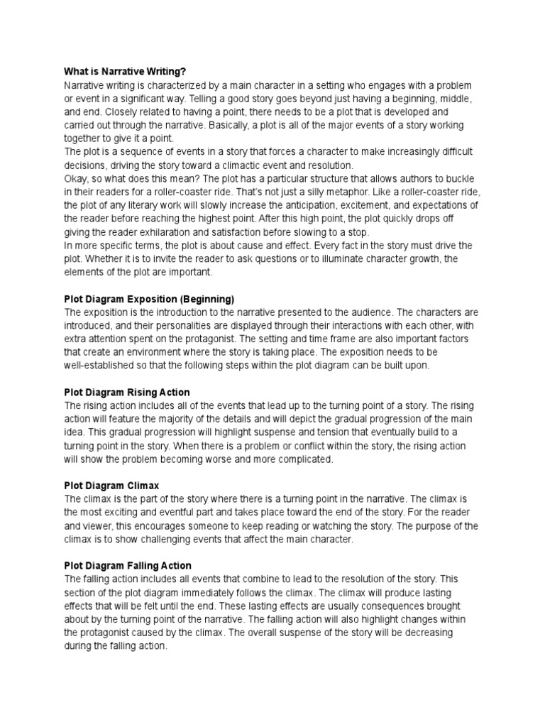 What Is Narrative Writing | PDF | Plot (Narrative) | Narrative