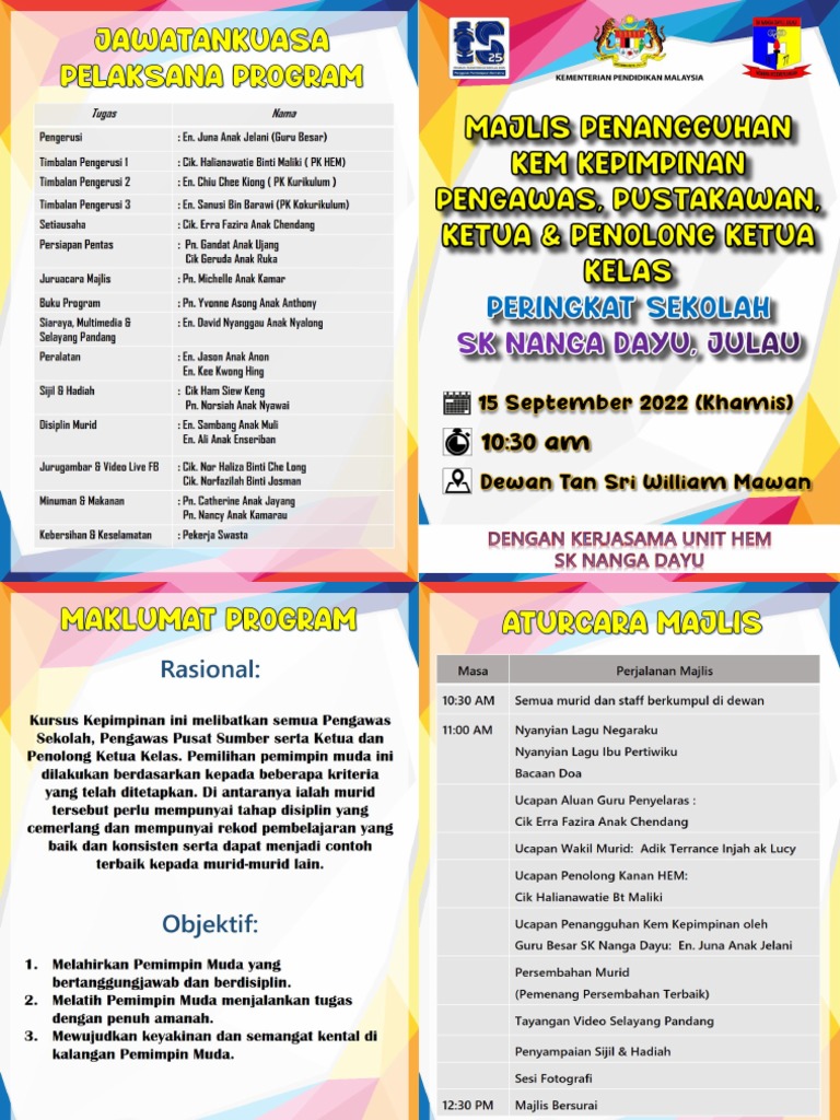 Buku Program Kem Kepimpinan | PDF