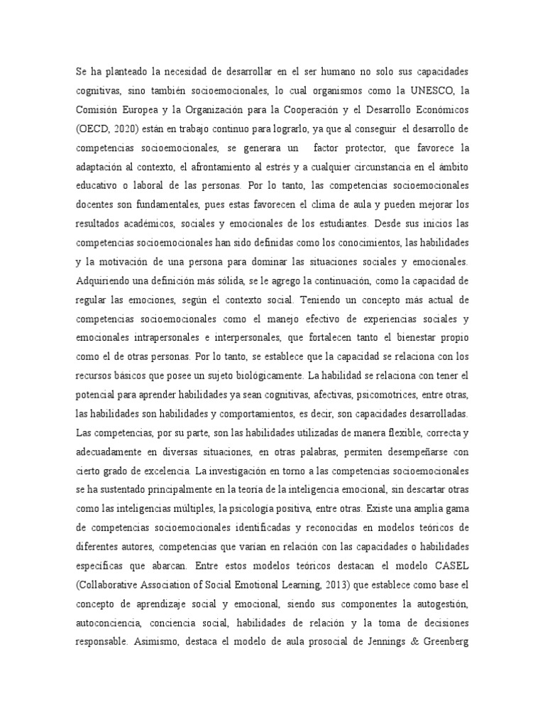 Socioemocinal | PDF | Las emociones | Método de enseñanza