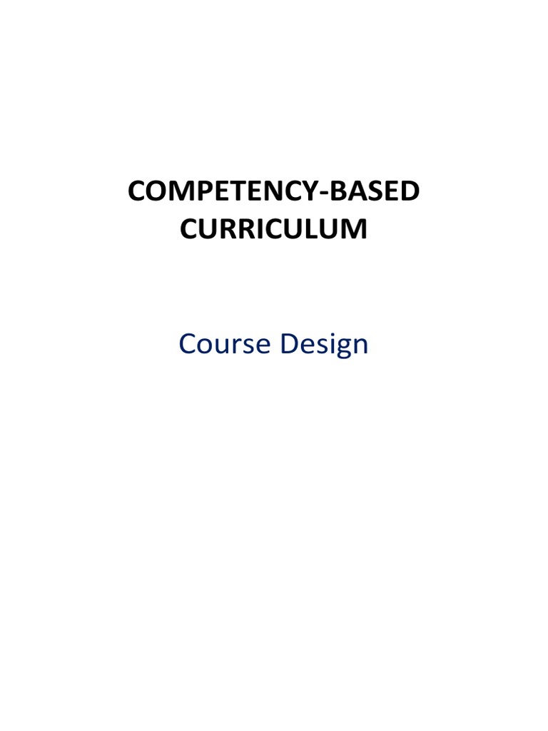 CBC Course Design Template for TESDA | PDF | Business | Computers