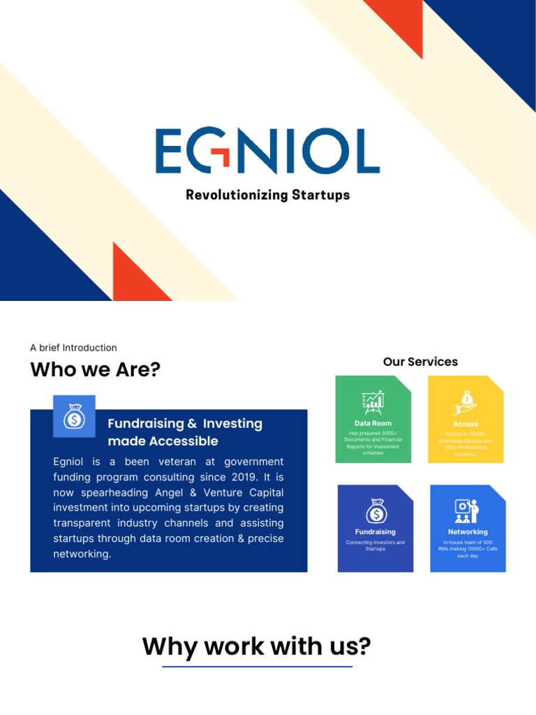 Egniol Corporate Deck (5) | PDF | Startup Company | Small Business ...